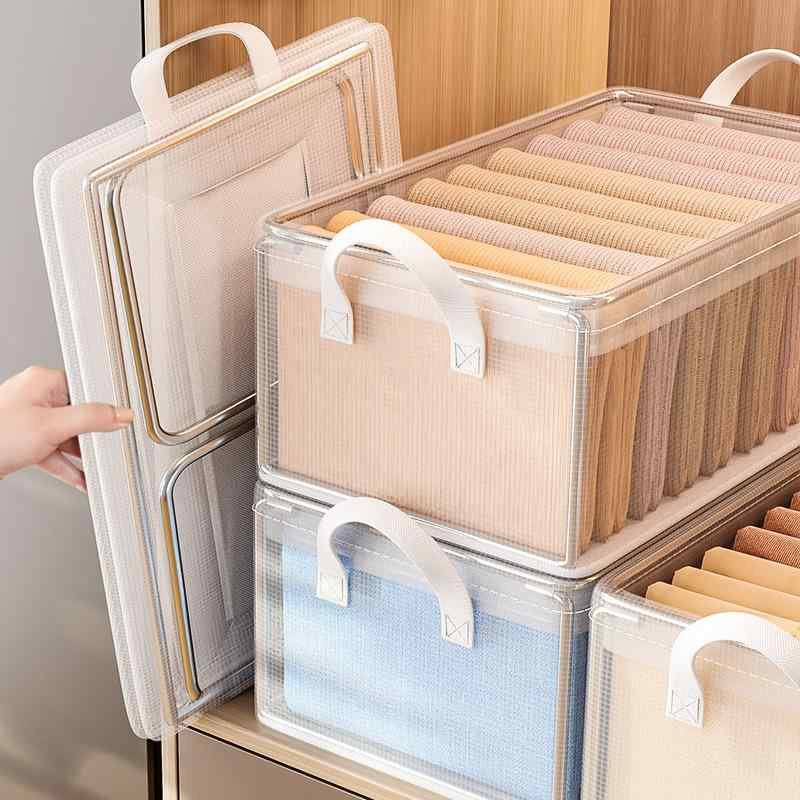 ・用途: 衣類、下着、靴下、セーター、タオル、雑貨・素材: PVC、スチール・容量: 26L・機能: 折りたたみ、防湿、工具不要・収納場所: クローゼット・柄: 無地・スタイル: 現代的、シンプル・折りたたみ: 可能・キャスター: なし・手...
