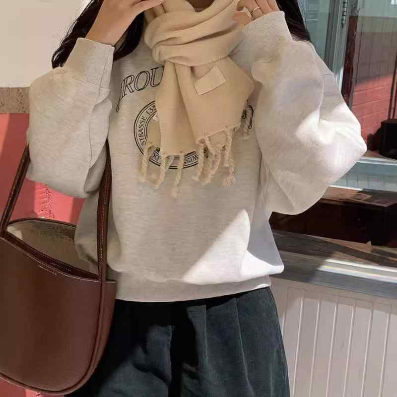 ・柄: 文字、数字、アルファベット・スタイル: カジュアル、韓国風・袖丈: 長袖・袖のタイプ: レギュラー・ネックライン: ラウンドネック・厚さ: 普通・タイプ: プルオーバー・フィット: ゆったり・組み合わせ: シングル・主な素材: その...