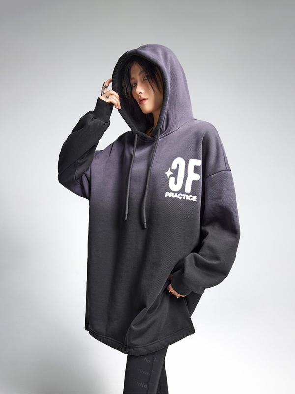 ・柄: 文字・スタイル: 힙합・袖丈: 長袖・袖型: 通常袖・ネックライン: フード付き・種類: プルオーバー・カテゴリ: トレーナー／フリース・ толщина: 厚手・流行の要素: グラデーション・メイン素材: 綿・メイン素材の含有量:...