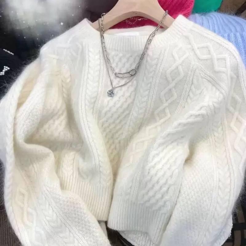 ・素材: 绵羊绒、ポリエステル、アクリル・柄: 無地・厚さ: 中・スタイル: プルオーバー・組み合わせ: 単品・フィット: レギュラー・着丈: 短め (40-50cm)・ネックライン: ラウンドネック・袖丈: 長袖・袖タイプ: レギュラー袖...