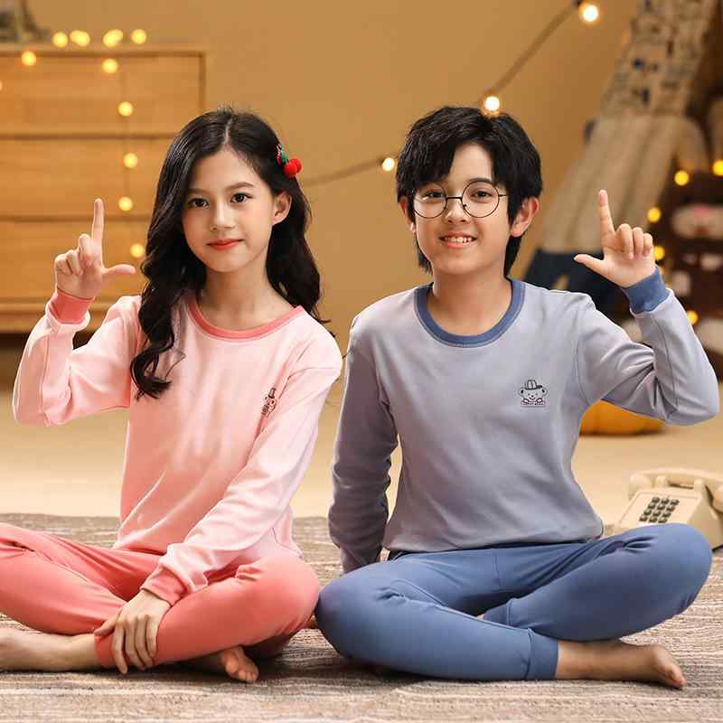 ・安全等級: B類・素材: 綿・適用性別: 中性/男女兼用・対象年齢: 中小童(3~8歳, 100~140cm)・ネックライン: ラウンドネック・実物写真: モデル着用・生地加工: 柔らか обработка・厚さ: 普通・柄: 無地・シー...