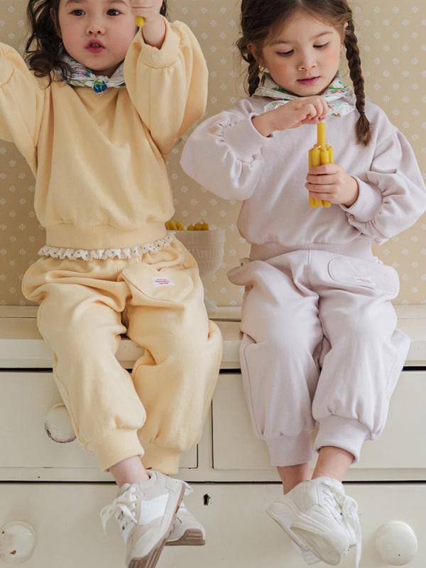 ・スタイル: スイート・生地: 綿・安全レベル: B・パンツ丈: ロングパンツ・メイン素材: 綿90%・対象: 女の子・対象年齢: 3～8歳 (100～140cm)・シーズン: 春、秋・種類: カジュアルパンツ・前開き: なし・生地加工: ...