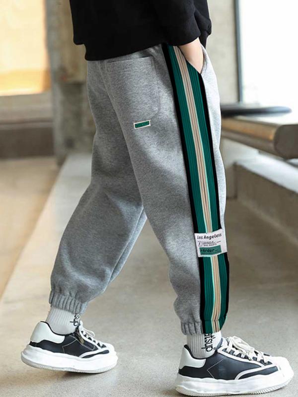 ・スタイル: 韓国版・生地: 綿・安全レベル: B類・パンツ丈: ロングパンツ・主な生地の成分: 綿85%・対象性別: 男の子・対象年齢: 中・高学年 (8歳以上、140cm以上)・スタイル: スポーツパンツ・股開き: なし・生地の加工: ...