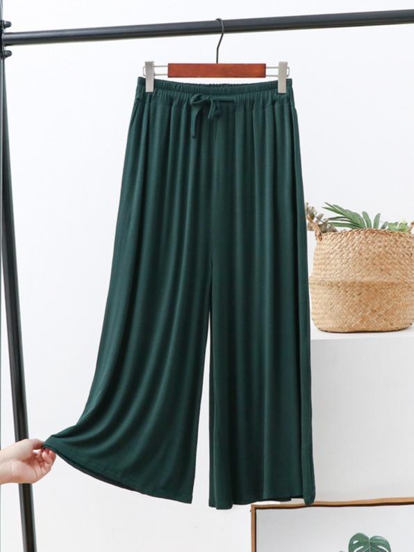 ・項目名: 素材・値: モダール、スパンデックス・項目名: スタイル・値: カジュアル・項目名: パンツスタイル・値: ワイドレッグ・項目名: パンツ丈・値: 7分丈・項目名: ウエスト・値: ミドルウエスト・項目名: 厚さ・値: 薄手・項...