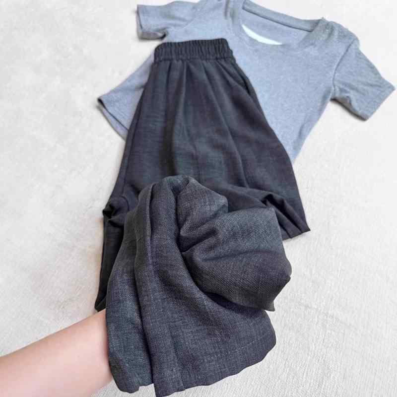 ・素材: 綿、ポリエステル・ブランド: Hee Mann Lotus/熙曼莲・スタイル: ストレートパンツ・パンツ丈: フルレングス・ウエスト: ハイウエスト・厚さ: 薄手・ディテール: ポケット・カラー: グレー・サイズ: S、M、L、X...