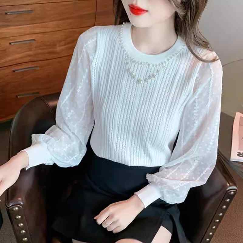 ・素材: 粘胶纤维・柄: 無地・厚さ: 薄手・組み合わせ: 単品・スタイル: プルオーバー・フィット: レギュラー・袖: 通常袖・ネックライン: ラウンドネック・袖丈: 長袖・流行の要素: 拼接・着丈: ミドル(50cm<着丈≤65c...