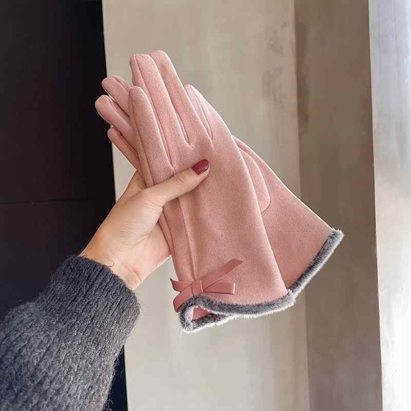 ・機能: 触屏、保温・スタイル: ファッション・色: 蝶結び-グレー、蝶結び-ピンク、蝶結び-カーキ、蝶結び-パープル、蝶結び-ワインレッド、蝶結び-ブラック、中開き款-グレー、中開き款-ピンク、中開き款-ワインレッド、中開き款-カーキ・サ...