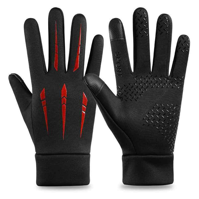 ・機能: 防水, 防滑, タッチパネル対応, 保温, 防風・スタイル: 百搭, スポーツ風, シンプル・手袋の種類: 分指手袋・カラー: グレー, レッド, ブルー, ブラック・サイズ: フリー・素材: ポリエステル100%・カテゴリー: ...