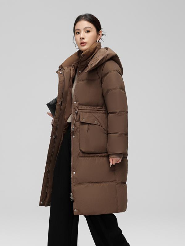 ・填充物: 羽毛綿・生地: ポリエステル・主な生地の成分: ポリエステル・着丈: ミドル丈(65cm超80cm以下)・袖丈: 長袖・シルエット: レギュラー・襟の形: フード付き・ファー: 無し・取り外し: 不可・前立て: ジッパー・デザイ...