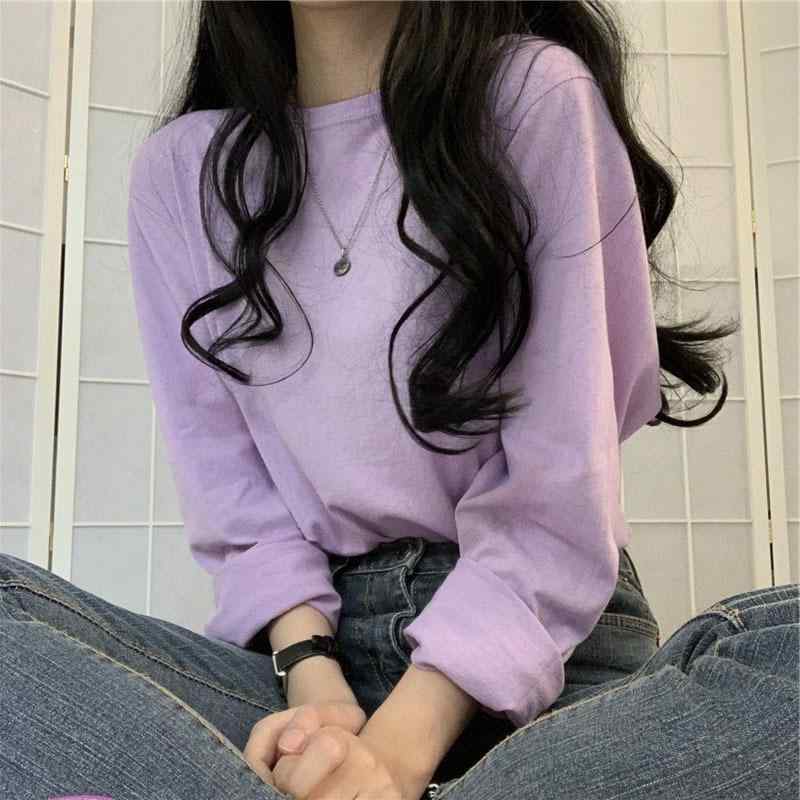 ・カテゴリ: Tシャツ・素材: ポリエステル繊維、スパンデックス・柄: 無地・スタイル: カジュアル・袖丈: 長袖・ネックライン: ラウンドネック・フィット: ゆったり・着丈: 普通 (50cm超～65cm以下)・カラー: ブラック、グリー...