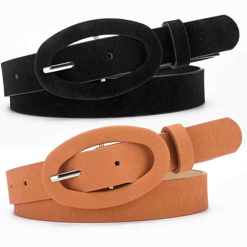 腰帯素材: PUレザー/合成皮革・バックル素材: PUレザー/合成皮革・バックルタイプ: ピンバックル・カラー: ブラック, オフホワイト, キャメル, コーヒー, デニムブルー, ピンク, レオパード, ダークレッド・幅: 約2～4cm・...