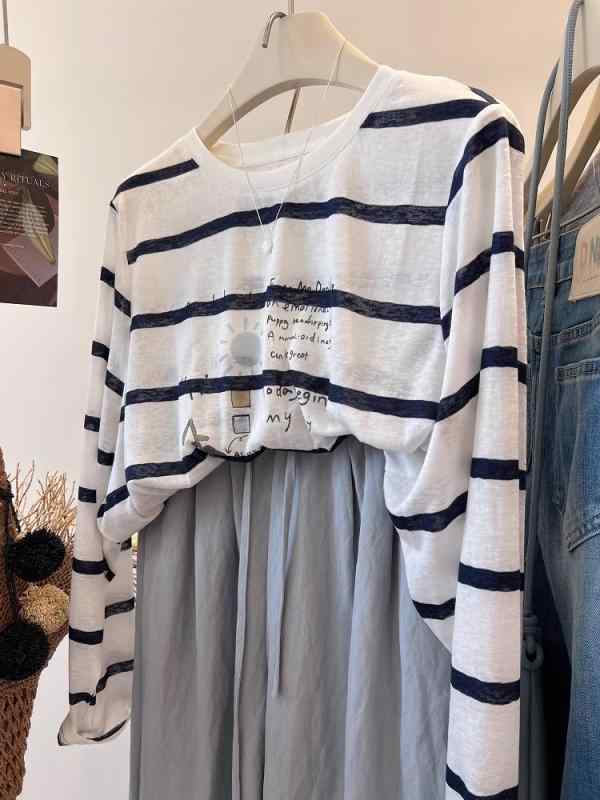 ・カテゴリ: Tシャツ・スタイル: カジュアル・素材: ポリエステル・柄: プリント・ネックライン: ラウンドネック・袖丈: 長袖・着丈: ミドル丈(65cm < 着丈 ≦ 80cm)・フィット: ルーズ・カラー展開: ホワイト・サイ...