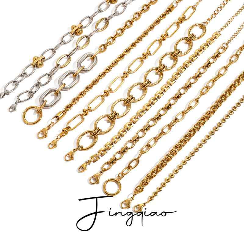 ・素材: ステンレス・処理: 電気メッキ・対象: レディース・デザイン: 幾何学型・用途: 旅行記念・スタイル: ファッション、通勤・カテゴリー: ブレスレット、バングル・流行要素: リング・カラー: JDB201049, JDN20128...