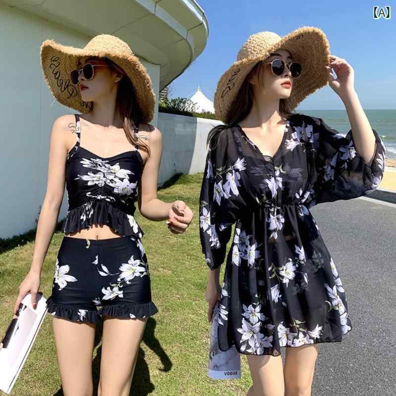 ・対象性別: 女性・柄: プリント・柄スタイル: 韓国風・カップ: 胸パッド付きノーワイヤー・誤差範囲: 1cm・主な素材: ポリエステル94%・重量: 250g・裏地素材: ポリエステル94%・対象シーン: 水中運動・カラー展開: ブラッ...