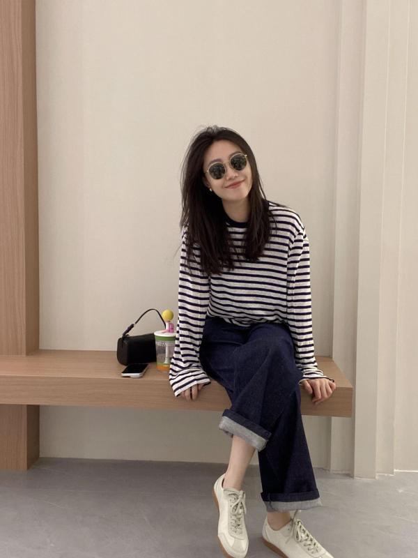 ・柄: ストライプ/格子・パンツ丈: フルレングス・素材: その他・カラー: トップス（高品質）・サイズ: S（40-47.5kg相当）, M（48-52.5kg相当）, L（53-65kg相当）・スタイル: 韓国/カジュアル・セットアップ...