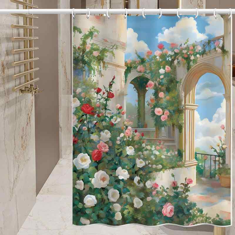 ・素材: 防水防霉ポリエステル・スタイル: 現代的、シンプル・柄: 庭園の花柄・カラー: 厚さ90g/平方メートル、厚さ160g/平方メートル・サイズ: 80x180cm、100x180cm、120x180cm、120x200cm、150x...