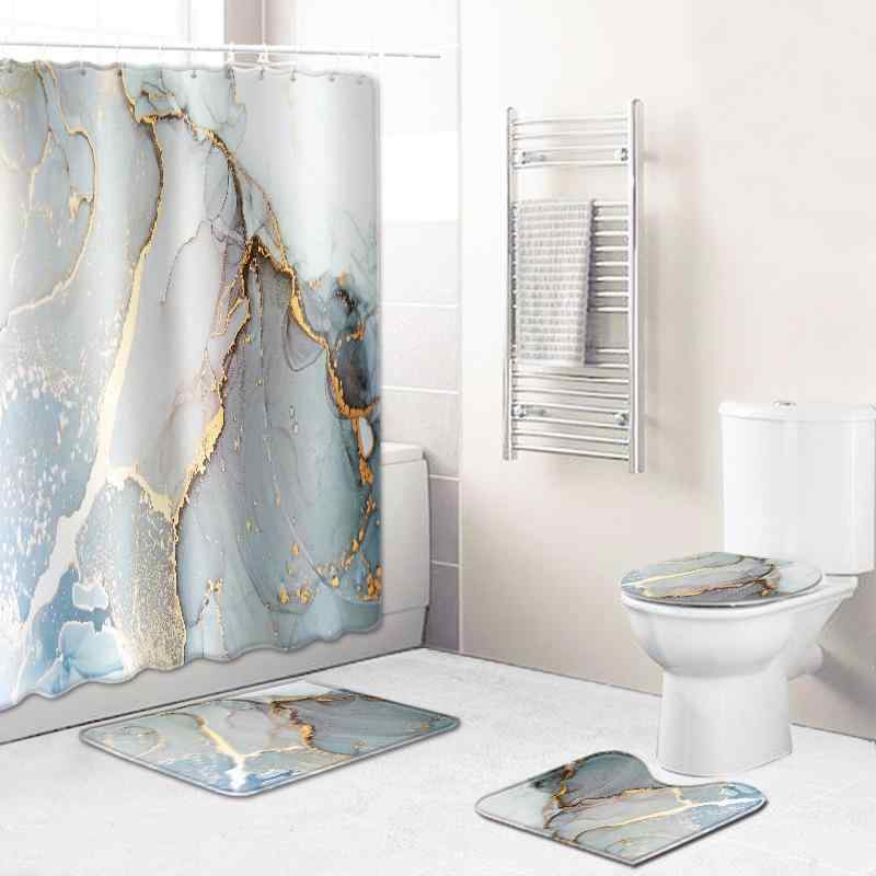 ・素材: ポリエステル・スタイル: 轻奢・柄: 大理石・セット内容例: 地垫、U型垫、盖子垫、浴帘・重量例: 700g、480g、370g、385g、350g、310g、280g、110g、185g・サイズ例: 45*75cm、45*37....