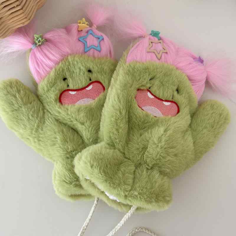 ・項目: 機能: 保温、防風・項目: スタイル: ミトン・項目: カラー: グリーン、ブルー、ピンク、ブラウン・項目: 対象シーズン: 冬・項目: スタイル: 可愛い、スイート、韓国風、子供向け・項目: 素材: その他・項目: カテゴリー:...