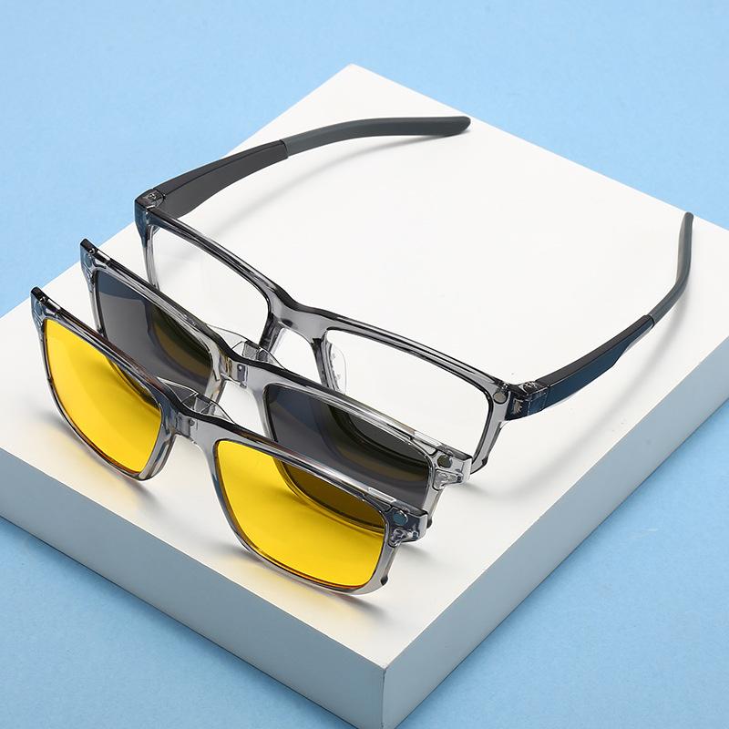 ・メガネ構造: フルリム・UVカット: UV380・適用シーン: 日焼け防止、釣り、旅行、アウトドアスポーツ、サイクリング、おしゃれ、運転、舞台、パーティー・偏光レンズ: 偏光・カラー: グレーフレーム＋五層フィルム（レザーケース）、グレー...