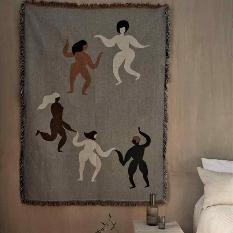 ・素材: 綿、アクリル混紡・主な素材: 綿・主な素材の含有量: 81-90%・スタイル: 花柄・柄: 植物、花柄・カラー: 群舞・サイズ: 130x160cm・場所: リビング・カテゴリ: 飾り・種類: タペストリー