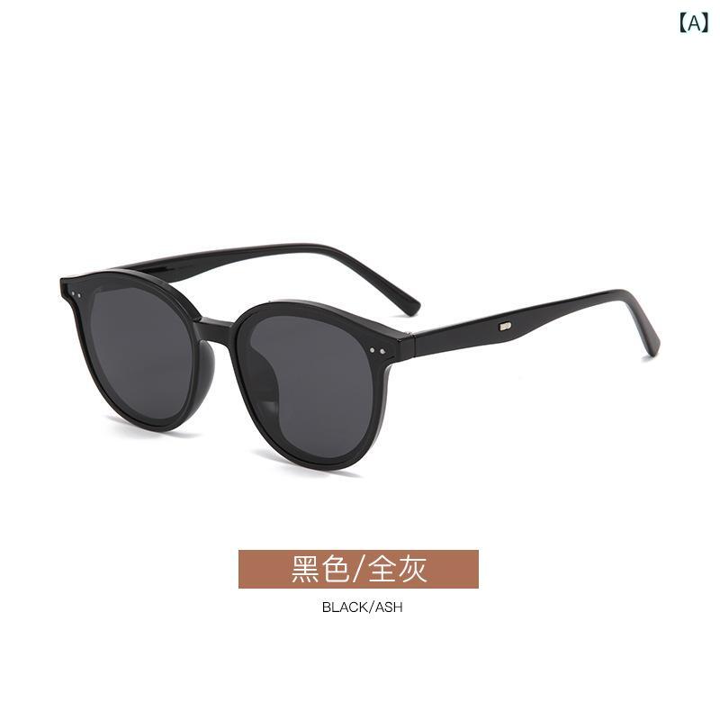 ・レンズカラー: ブラック・フレームカラー: ブラック・UVカット: UV400・眼鏡構造: フルリム・度付き対応: 不可・カラー: ブラック、グレー、ホワイト、ブラック/パープル、ブラック/ブラウン・スタイル: 百搭、エレガント、シンプル...