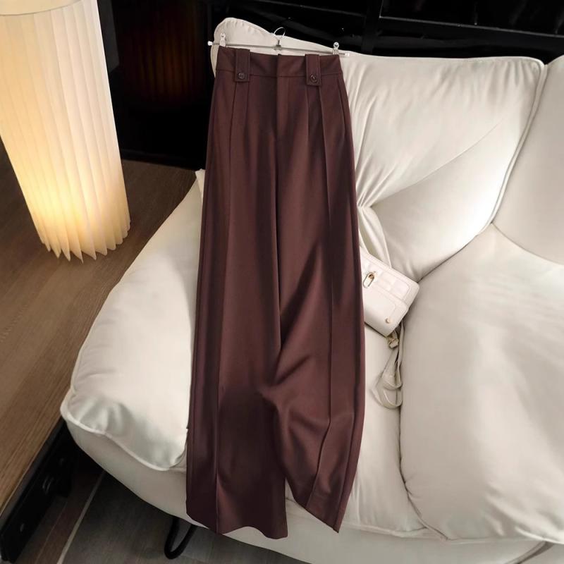 ・素材: ポリエステル・パンツ丈: フルレングス・パンツ型: ワイドレッグ・スタイル: ベーシック・ウエスト: ミドルウエスト・厚さ: 普通・カラー: レッド、ブラウン、ホワイト、ブラック・サイズ: S、M、L、XL、XXL、XXXL・テイ...