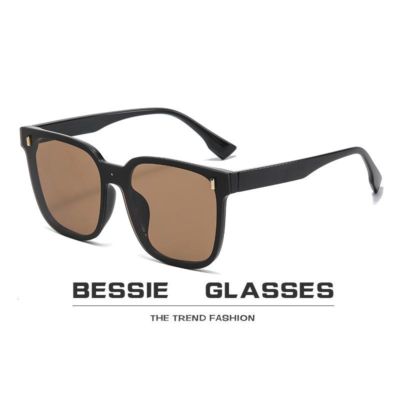 ・商品名: サングラス・フレームタイプ: フルリム・UVカット: UV400・レンズ素材: PC・フレーム素材: TR+金属・フレーム素材: 銅合金・カラー: 黒フレーム全茶レンズ, 米白フレーム黒灰レンズ, 黒フレーム黒灰レンズ, シャン...