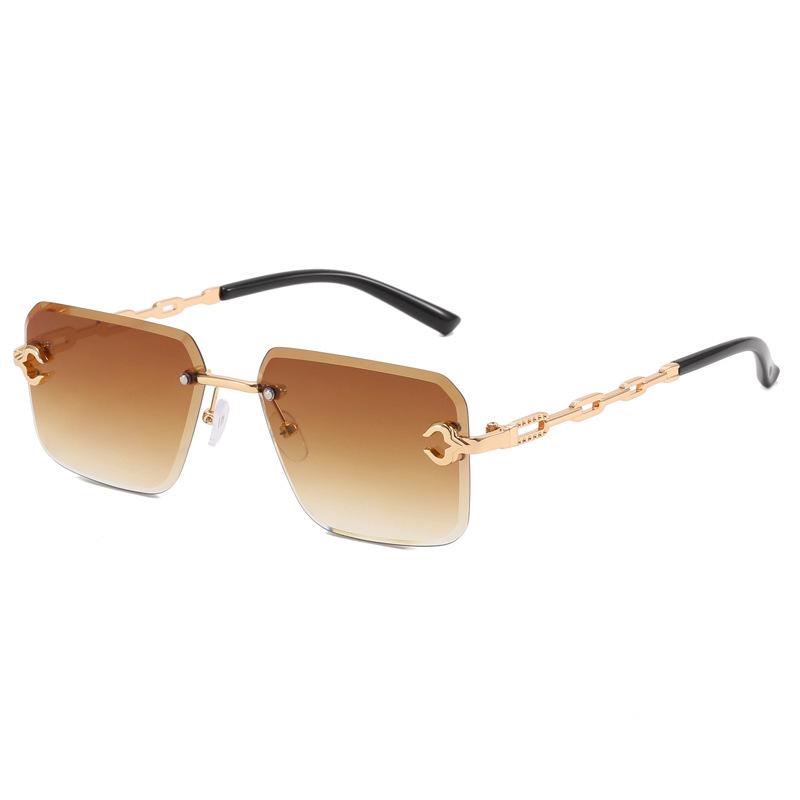 ・レンズカラー: ブルー・フレームカラー: ゴールド・透過率分類: カテゴリー2/サングラス・眼鏡構造: フレームレス・UVカット: その他・適用シーン: 日焼け防止、釣り、旅行、アウトドアスポーツ、サイクリング、おしゃれ、運転、舞台演出、...