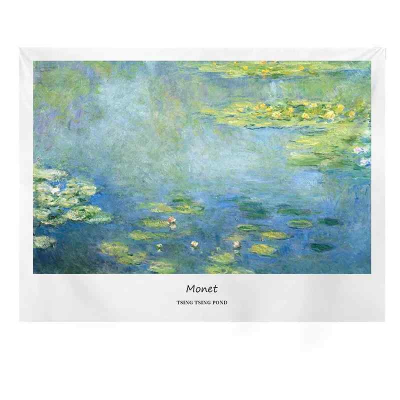 ・素材: 亜麻、綿・綿の含有量: 51～60%・スタイル: 北欧・柄: その他・カラー: 芸術画 池塘、芸術画 緑陰、芸術画 日出印象、芸術画 アンテイブ海辺、芸術画 偉泰伊小鎮、芸術画 緑色麦畑、芸術画 海景、芸術画 潮汐、芸術画 星空、...