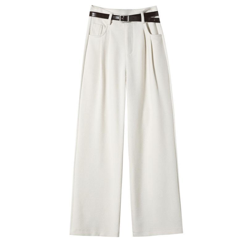 ・項目: カテゴリ・値: カジュアルパンツ・項目: スタイル・値: 通勤、カジュアル・項目: デザイン・値: 無地・項目: パンツの長さ・値: 長ズボン・項目: パンツのスタイル・値: ワイドレッグ・項目: ウエスト・値: ハイウエスト・項...