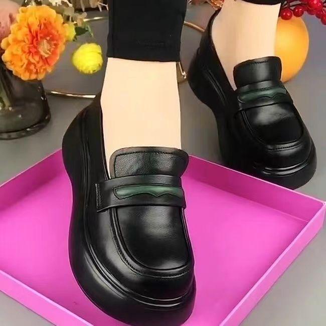 ・カラー: ブラック・サイズ: 35, 36, 37, 38, 39, 40・流行の要素: 防水台, 拼色・つま先の形状: ラウンドトゥ・スタイル: レトロ・アッパー素材: PU・皮革の特徴: PU・ヒールの高さ: ミドルヒール（3〜5cm...