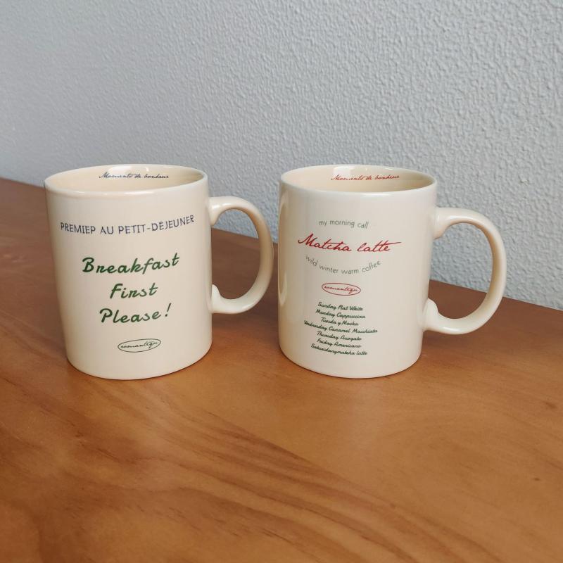 ・カラー: 奶油色杯 圣诞图案、奶油色杯 粉色小熊、卡通图案 奶油色杯・容量: 301～400ml・スタイル: かわいい・素材: 陶器・適用対象: 一般・送る相手: 晚辈、恋人、夫婦、同僚、友人、子供、同級生・適用シーン: 誕生日、旅行記念...