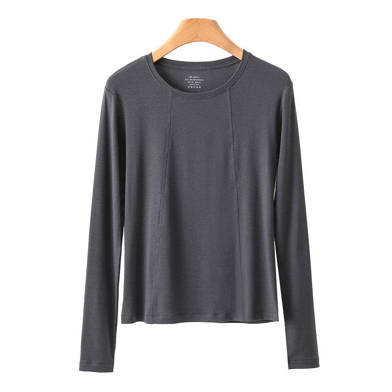 ・カテゴリ: Tシャツ・スタイル: 日韓休闲・主な素材: 優可絲100%・柄: 単色・袖丈: 長袖・版型: ワイド・衣長: 普通(50-65cm)・ネックライン: ラウンドネック・袖型: 標準・カラー展開: ブラック、黄褐、ダークグレー・サ...