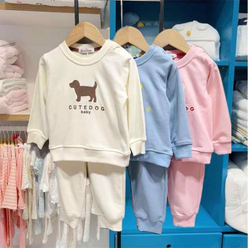 ・対象: 男女兼用・スタイル: 韓国風・セット内容: 2点セット (トップス、パンツ)・対象年齢: 中小 дет (3〜8歳、100〜140cm)・シーズン: 春、秋・袖丈: 長袖・フード: なし・パンツ丈: 長ズボン・生地加工: 柔らか ...