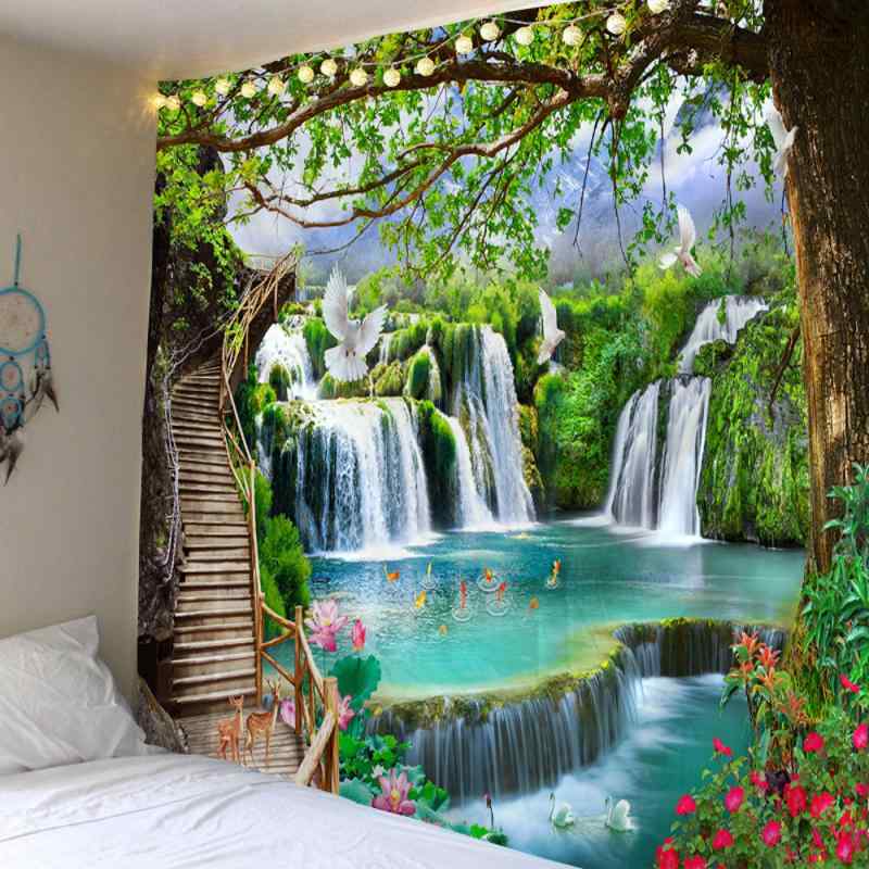 ・素材: ポリエステル繊維(ポリエステル)100%・スタイル: 北欧・柄: 風景・カラー: 風景1,風景2,風景3,風景4,風景5,風景6,風景7,風景8・サイズ: 150×100cm, 200×150cm, 230×150cm・用途: リ...