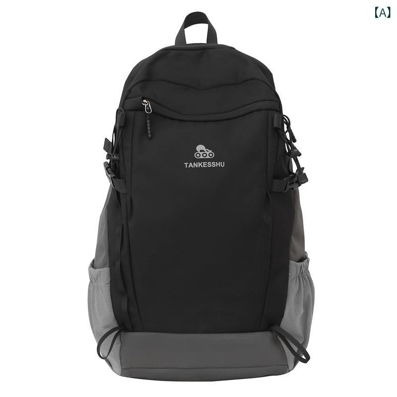 ・カラー: ブラック、グレー、ピンク・対象: 男女兼用・シーン: カジュアル、旅行・素材: ナイロン・スタイル: ビジネス・容量: 36～55L・機能: 通気性・PC収納サイズ: 35.56cm・柄: アルファベット・裏地: ポリエステル・...