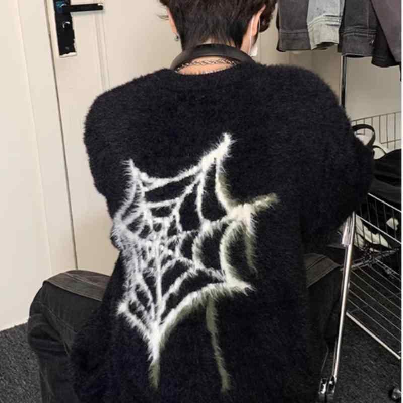 ・カテゴリ: ニット・スタイル: プルオーバー・版型: ルーズ・ネックライン: クルーネック・袖丈: 長袖・厚さ: 厚手・テイスト: 韓国・ディテール: バッジ・対象年齢: 18-24歳・対象: 青年・素材: 貂绒・カラー: ブラック, ホ...