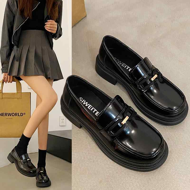 ・カラー: ブラック・サイズ: 35, 36, 37, 38, 39, 40, 41, 42・流行要素: 太めヒール・靴のつま先の形状: ラウンドトゥ・スタイル: カジュアル・アッパー素材: PU・ヒールの高さ: ミドルヒール（3〜5cm）...