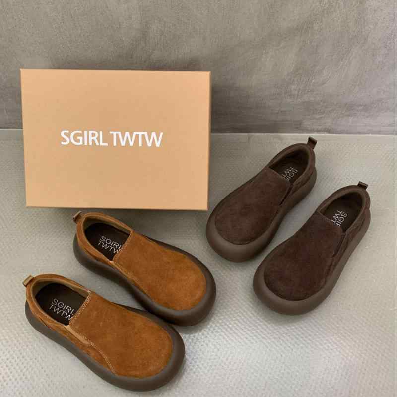 ・カラー: コーヒー色、カーキ色・サイズ: 35、36、37、38、39、40・流行要素: 拼色・靴のつま先の形状: ラウンドトゥ・スタイル: 学生・アッパー素材: マイクロファイバー・ヒールの高さ: ローヒール(1-3cm)・柄: 無地・...