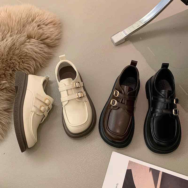 ・靴のつま先の形状: 丸頭・アッパー素材: PU・スタイル: シンプル・対象性別: 女性・ヒールの高さ: ローヒール（1-3cm）・パターン: 無地・カラー: ブラック、ベージュ、ブラウン・サイズ: 35、36、37、38、39、40・製品...