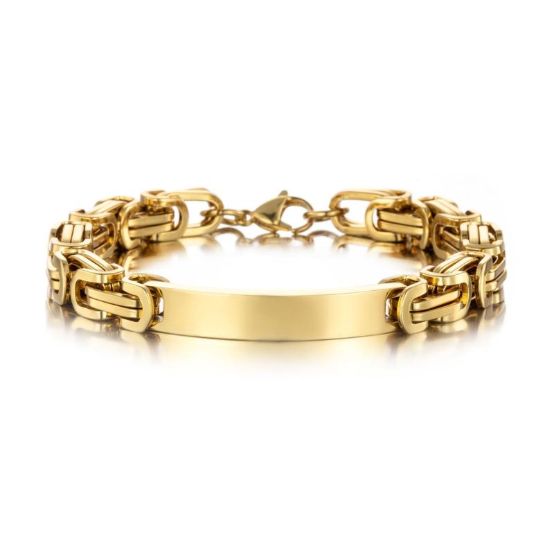 ・素材: チタン鋼・仕上げ: 電気メッキ・スタイル: 男性用・デザイン: 幾何学形・色: スチールカラー、スチール＆ゴールド、ゴールド・カテゴリー: 手元アクセサリー・対象: 男性・スタイル: 個性・流行要素: なし