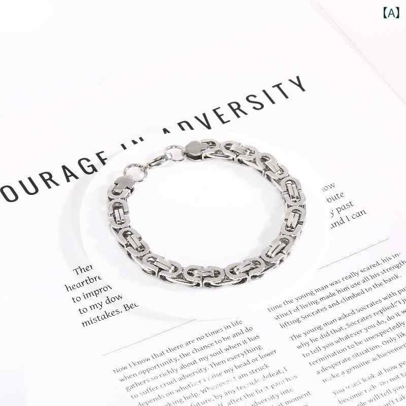 ・素材: チタン鋼・加工技術: オイルドリップ・スタイル: 男女兼用・造型: その他・カラー: 間金色, 間黒色, スチール色, 金色, 黒色・純度: 幅6mm 長さ22cm, 幅8mm 長さ22cm, 幅8mm 長さ16.5+5cm+尾・...