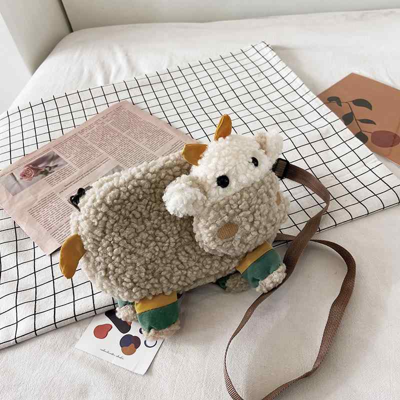 商品仕様: ・スタイル: スウィート・素材: ぬいぐるみ・バッグのスタイル: ショルダーバッグ・バッグのサイズ: M・裏地の質感: ベルベット・バッグの形状: その他・開閉方法: ジッパー・バッグの内部構造: ファスナー付きポケット・硬さ:...