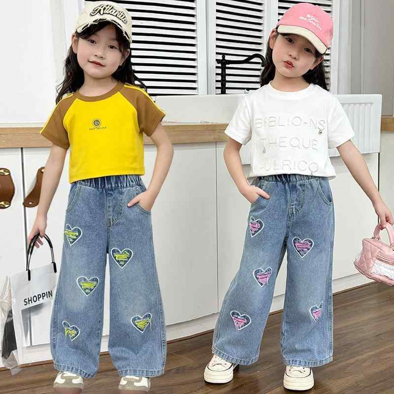 ・スタイル: カジュアル・素材: ポリエステル繊維、綿50%以上・パンツ丈: 長ズボン・対象年齢: 3～8歳 (100～140cm)・柄: ハート・カラー: 黄色、ピンク、緑・対応身長: 90cm、100cm、110cm、120cm、130...