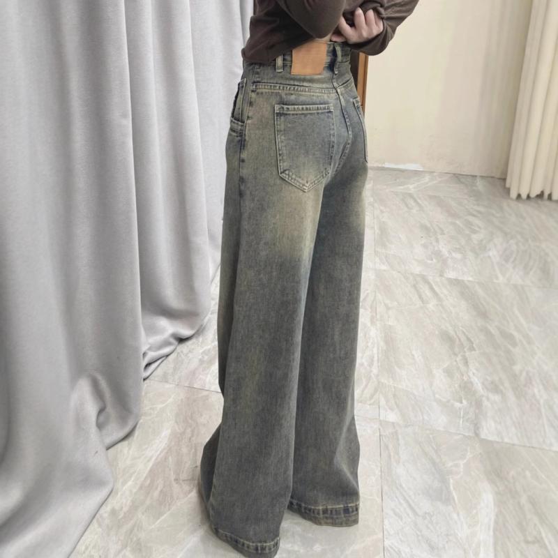 ・素材: 綿、ポリエステル・生地: デニム・スタイル: ストレートパンツ・パンツ丈: フルレングス・ウエスト: ハイウエスト・厚さ: 薄手・特徴: ポケット・カラー: ブルー・サイズ: S、M、L、XL、2XL、3XL、4XL・スタイル: ...