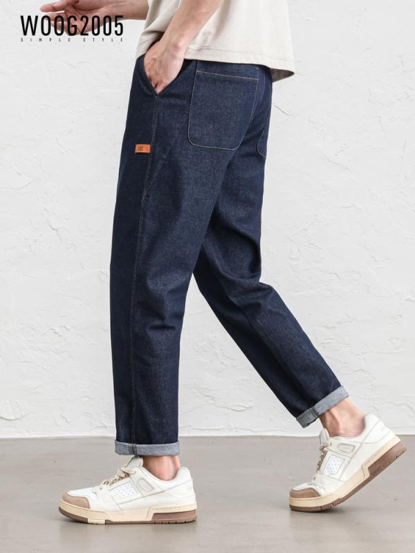 ・スタイル: 简约・パンツの種類: ストレートパンツ・対象年齢: 24-35歳・パンツの丈: 九分丈・ウエスト: ミドルウエスト・前立て: ジッパー・厚さ: 薄手・対象: 青年・メイン素材: ポリエステル・メイン素材の含有量: 100%・シ...