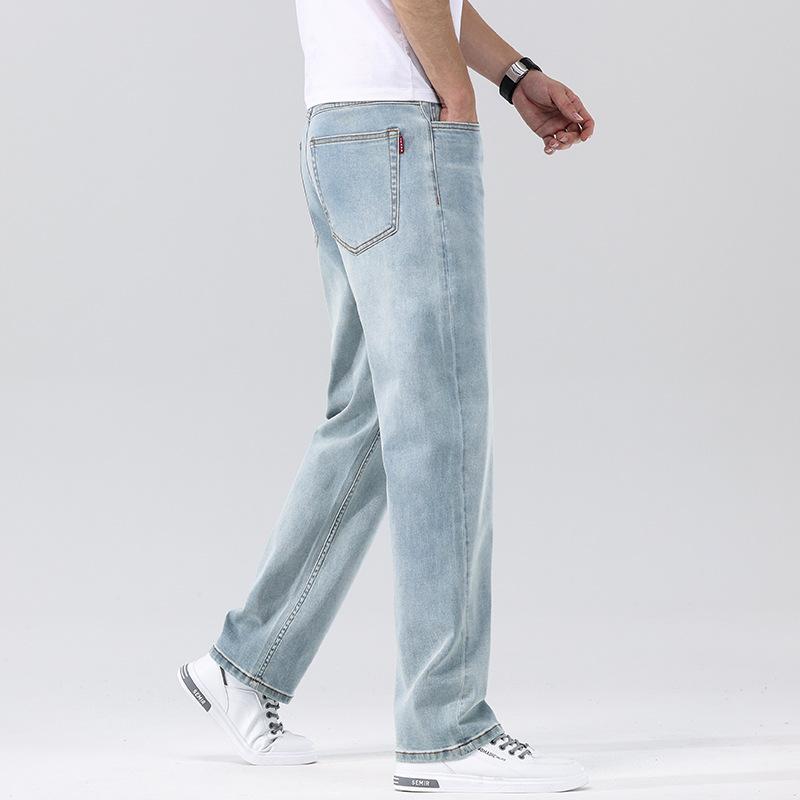 ・カテゴリ: ジーンズ・スタイル: シンプル・デザイン: ストレート・対象: 24-35歳、青年、成人、男性・パンツタイプ: ルーズ・加工: ウォッシュ、ストーンウォッシュ、その他・パンツ丈: フルレングス・ウエスト: ハイウエスト・フロン...