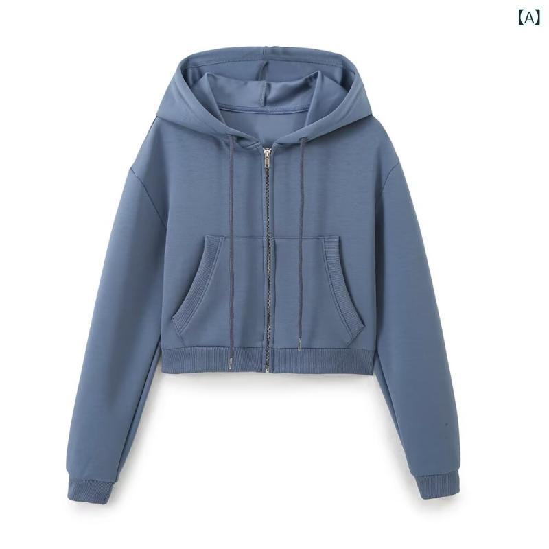 ・柄: 無地・流行要素: ファスナー・素材: ポリエステル、綿・カラー: ブルー, カーキ, ベージュ, ブラック, ピンク・サイズ: S, M, L・スタイル: カジュアル・袖丈: 長袖・袖: レギュラー袖・カテゴリ: カジュアルセットア...