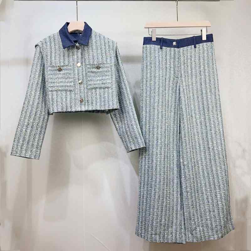 ・柄: 千鳥格子・パンツ丈: 長ズボン・デザイン: 配色・素材: 綿・スタイル: 小香風・袖丈: 長袖・袖のタイプ: レギュラー袖・対象: 女性・セット内容: パンツ・色: アウター, パンツ・サイズ: S, M, L・主な素材の含有量: ...