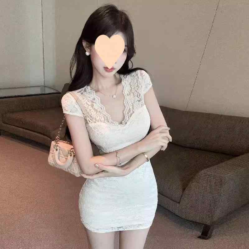 ・素材: 麻・柄: その他・製法: 無地、メッシュ・スカート丈: ミニ・スカート型: タイト・ネックライン: Vネック・袖: 半袖・ウエスト: ミドルウエスト・カラー: 杏色、ブルー、ピンク・サイズ: S、M、L、XL・スタイル: ストリー...